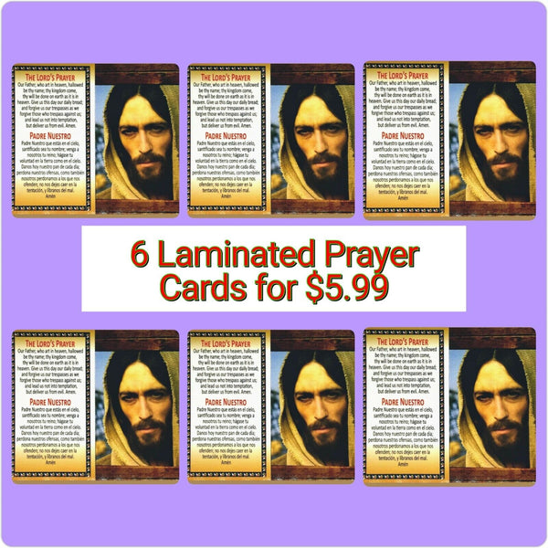 6 Padre Nuestro Our Father Lords Prayer Laminated Prayer Emmaus Retrea ...