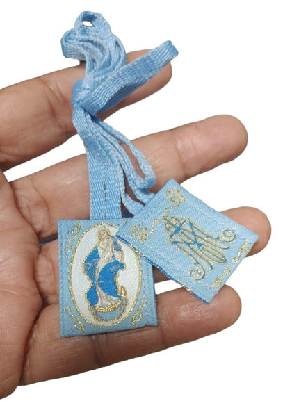 Blue Scapular Immaculate Conception.Escapulario de La Inmaculada Conce ...